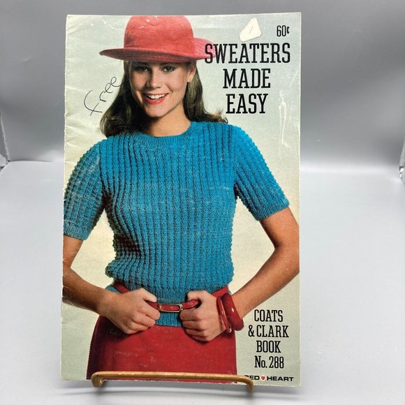 Red Heart | Office | Vintage Coats And Clarks Book 288 Sweaters Made ...